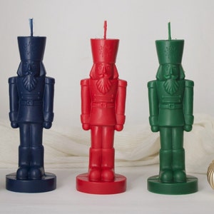 Nutcracker Christmas Candle, Soldier Candle, Wooden Soldier Shaped ...