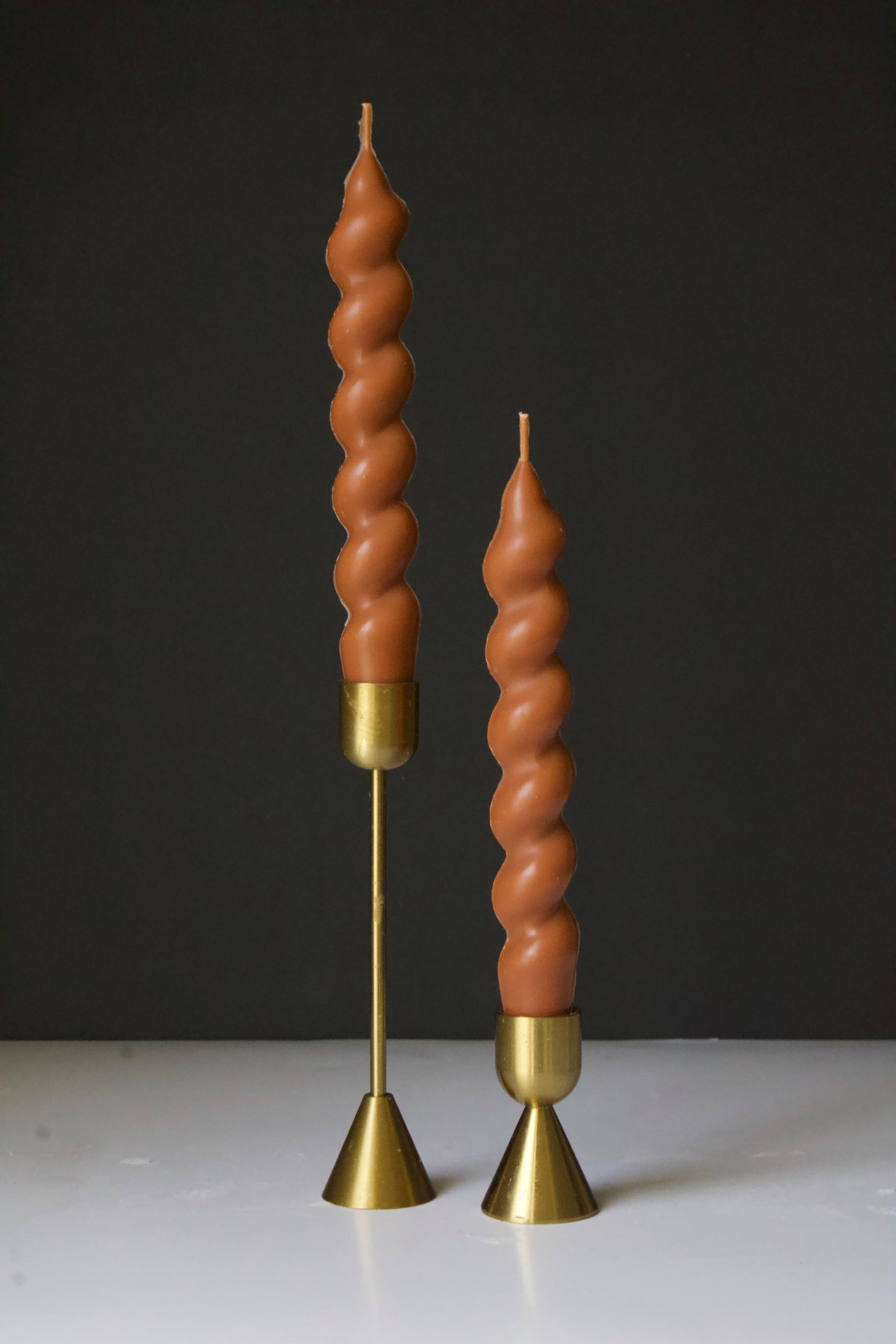 Twisted Taper Candles, Tall Spiral Candlesticks, Modern Candle, Soy Wax ...