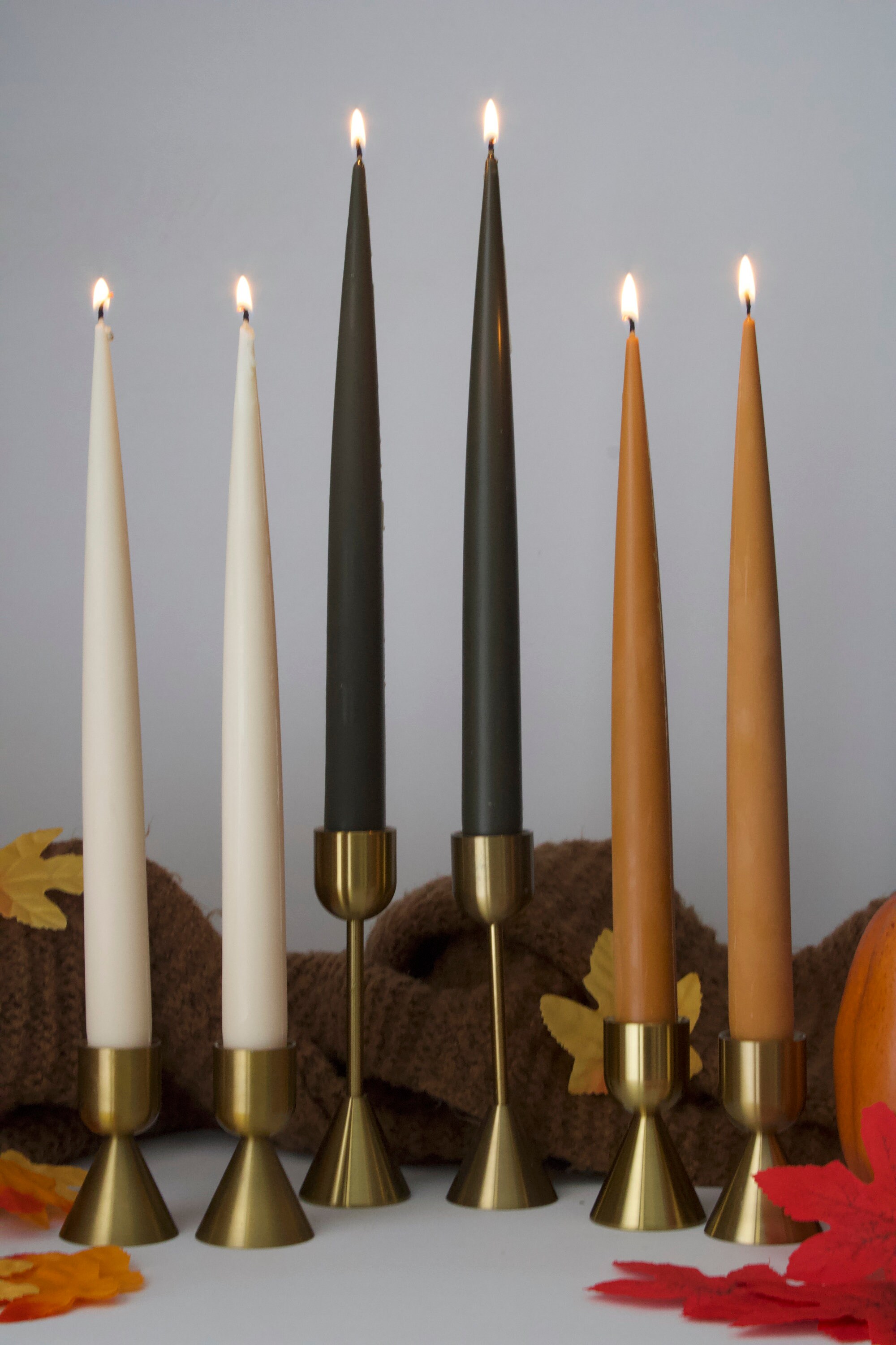 Taper Candle, Candlesticks, Shaped Candle, Beeswax Soy Candle, Fall ...