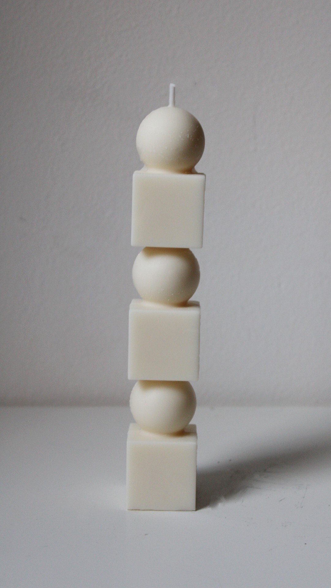 Geometric Shaped Pillar Candle, Shaped Candle, Aesthetic Candle ...