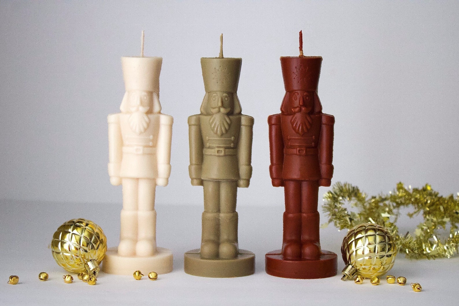 Nutcracker Christmas Candle, Soldier Candle, Wooden Soldier Shaped ...