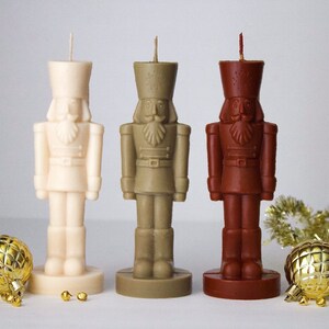Nutcracker Christmas Candle, Soldier Candle, Wooden Soldier Shaped ...