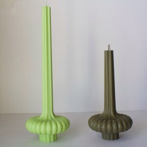 Pumpkin Candles, Taper Candle, Vase Candle, Column Candle, Aesthetic ...