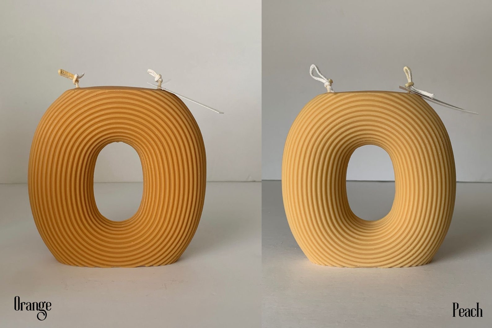 O Shaped Candle, Ribbed Candle, Circle Candle, Home Decor Candle ...