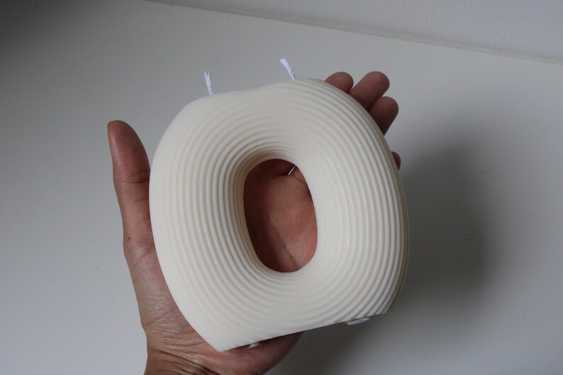 O Shaped Candle Ribbed Candle Circle Candle Home Decor - Etsy