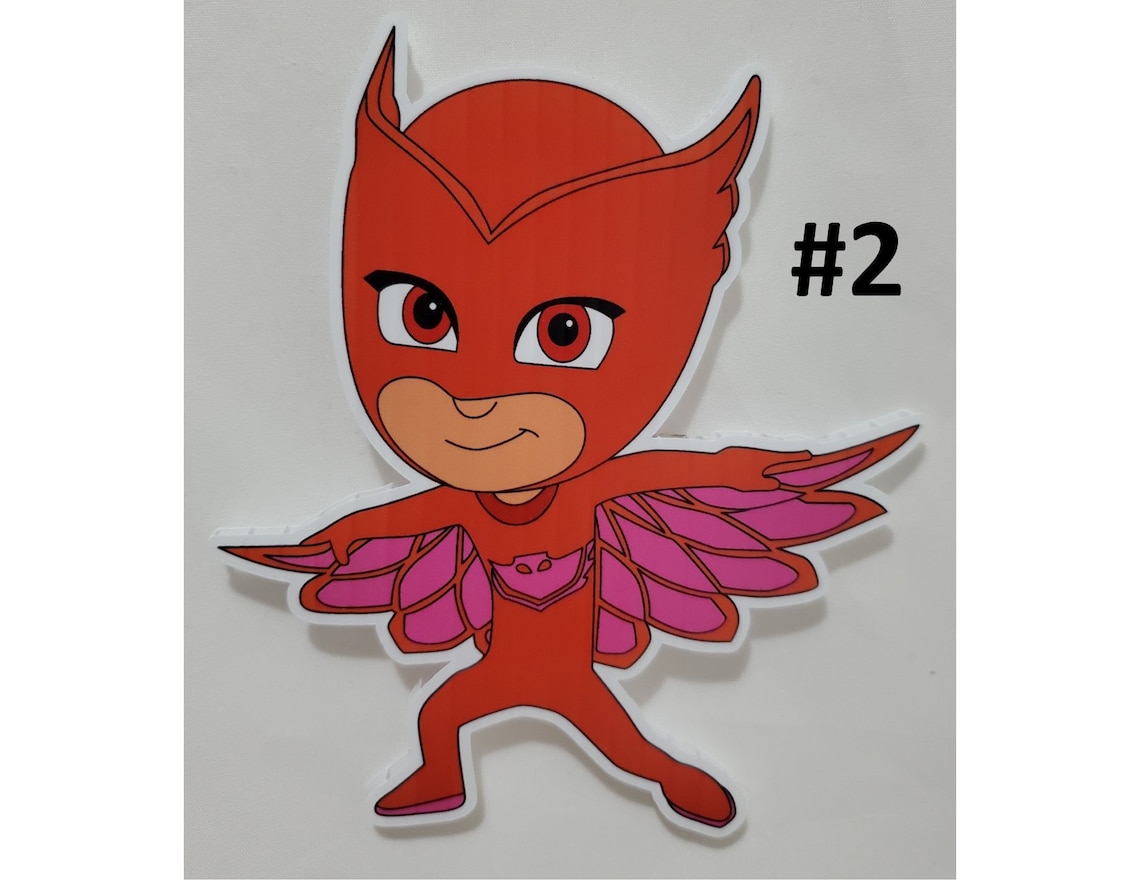 Set of Animated Character Lawn Cards Yard Signs Wall Art | Etsy