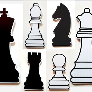 Chess Pieces Yard Cards for Yard Sign Businesses and Event Planners - Etsy