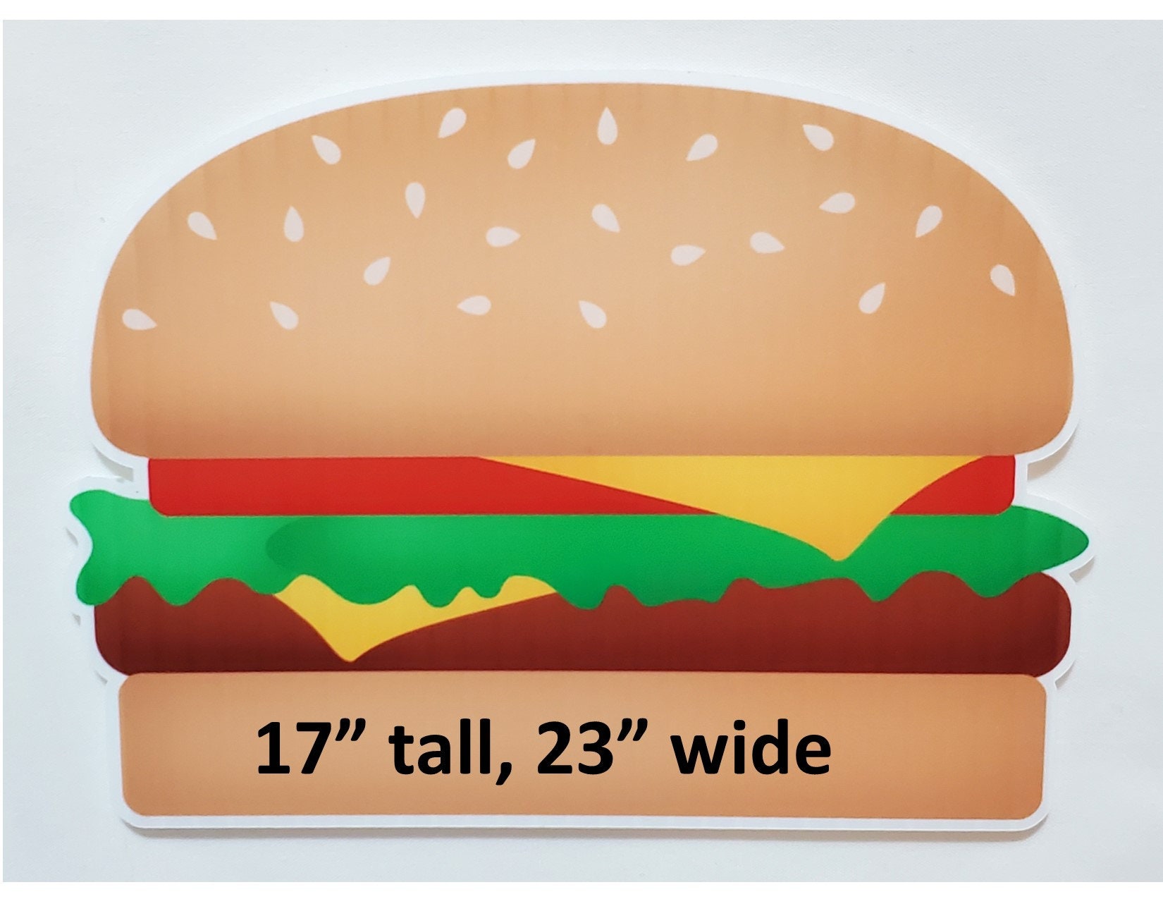 Hamburger and Hot Dog Yard Card Set for Lawn Sign Rental Businesses - Etsy
