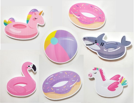 Pool Party Floaties Yard Cards for Lawn Sign Rental Business - Etsy