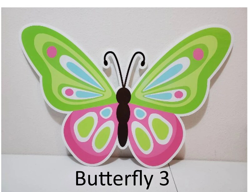 Colorful Butterflies Lawn Sign Yard Card Outdoor Party | Etsy