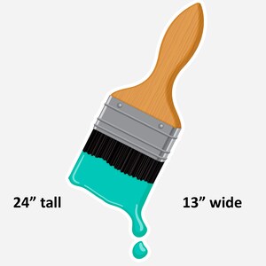 Paint Brush Yard Cards for Lawn Sign Rental Businesses Wall Art - Etsy