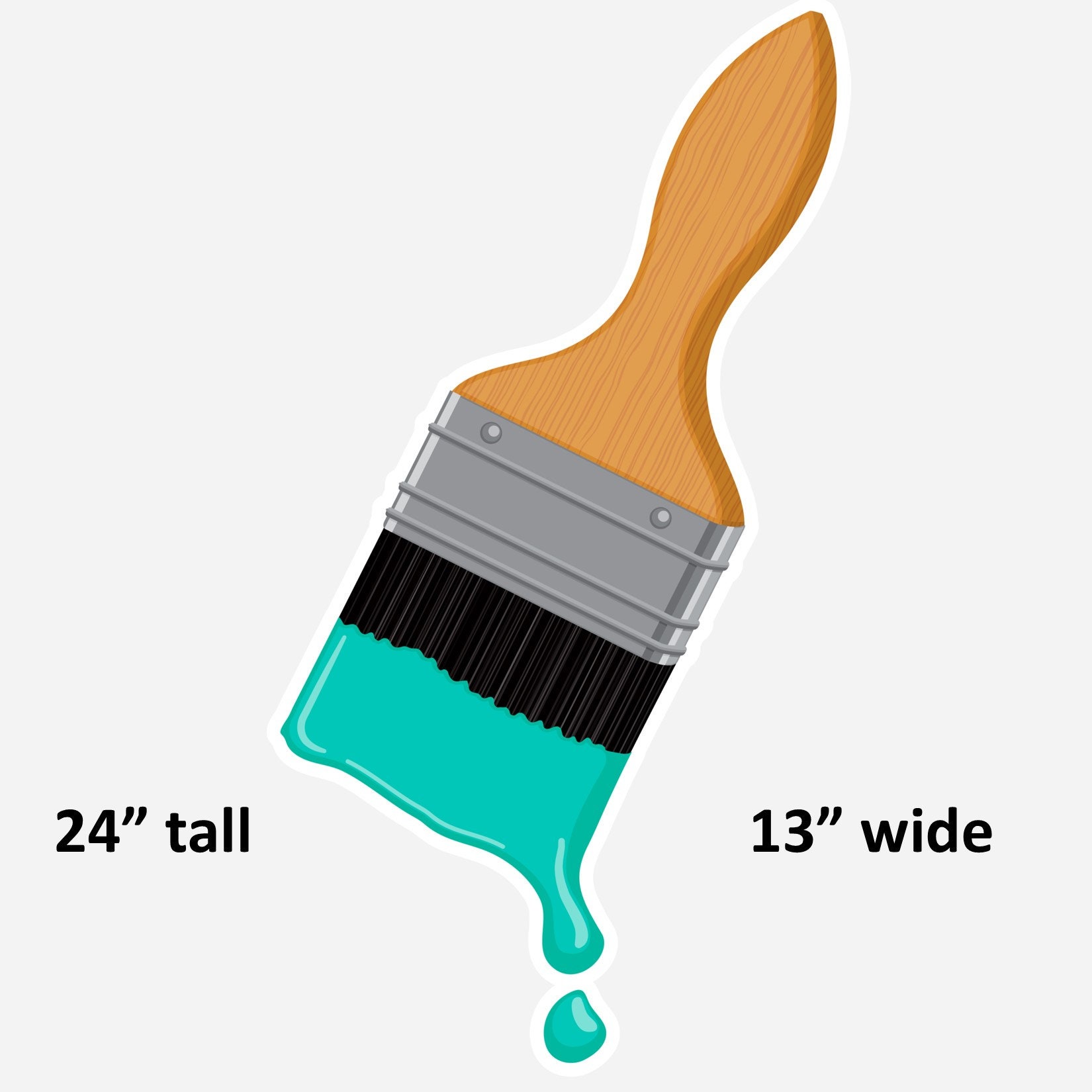 Paint Brush Yard Cards for Lawn Sign Rental Businesses Wall Art - Etsy
