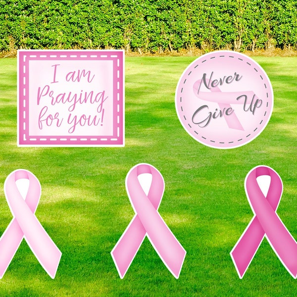 Breast Cancer Awareness Yard Signs - Etsy
