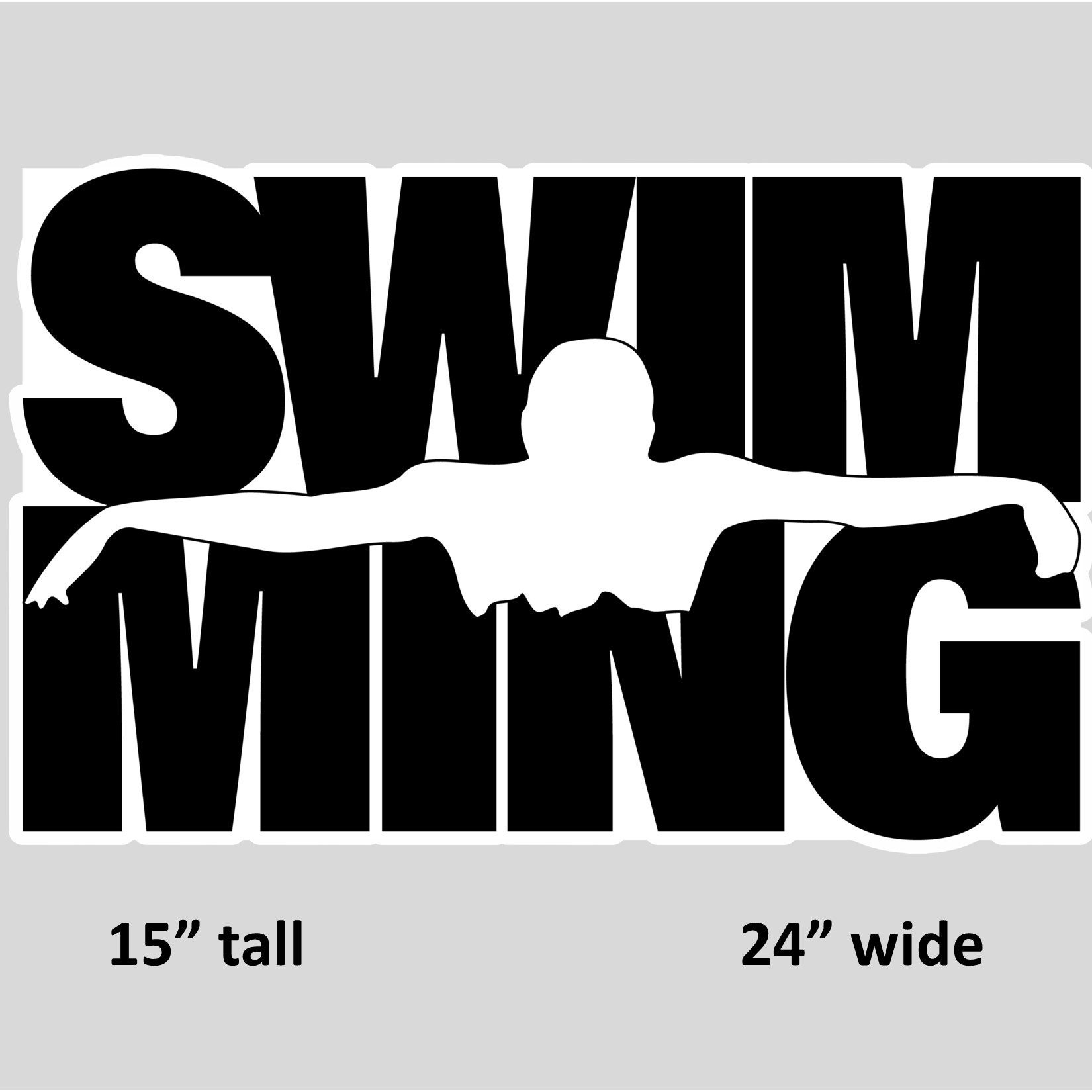 Swimming Yard Card for Lawn Sign Rental Businesses and Event - Etsy