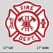 Firefighter Yard Card for Lawn Sign Rental Businesses or Event Planners ...