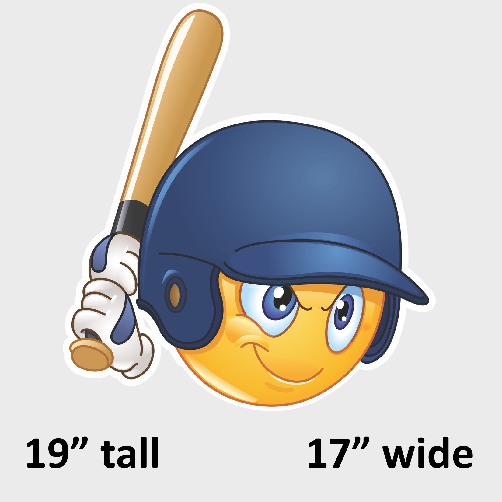 Baseball Emoji Yard Card for Lawn Sign Rental Businesses or Event ...