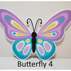 Colorful Butterflies Lawn Sign Yard Card Outdoor Party | Etsy