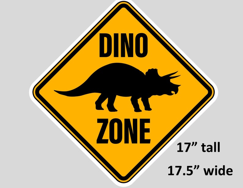 Dinosaur Warnings Yard Card Set, Yard Sign Rental Business Supplier - Etsy