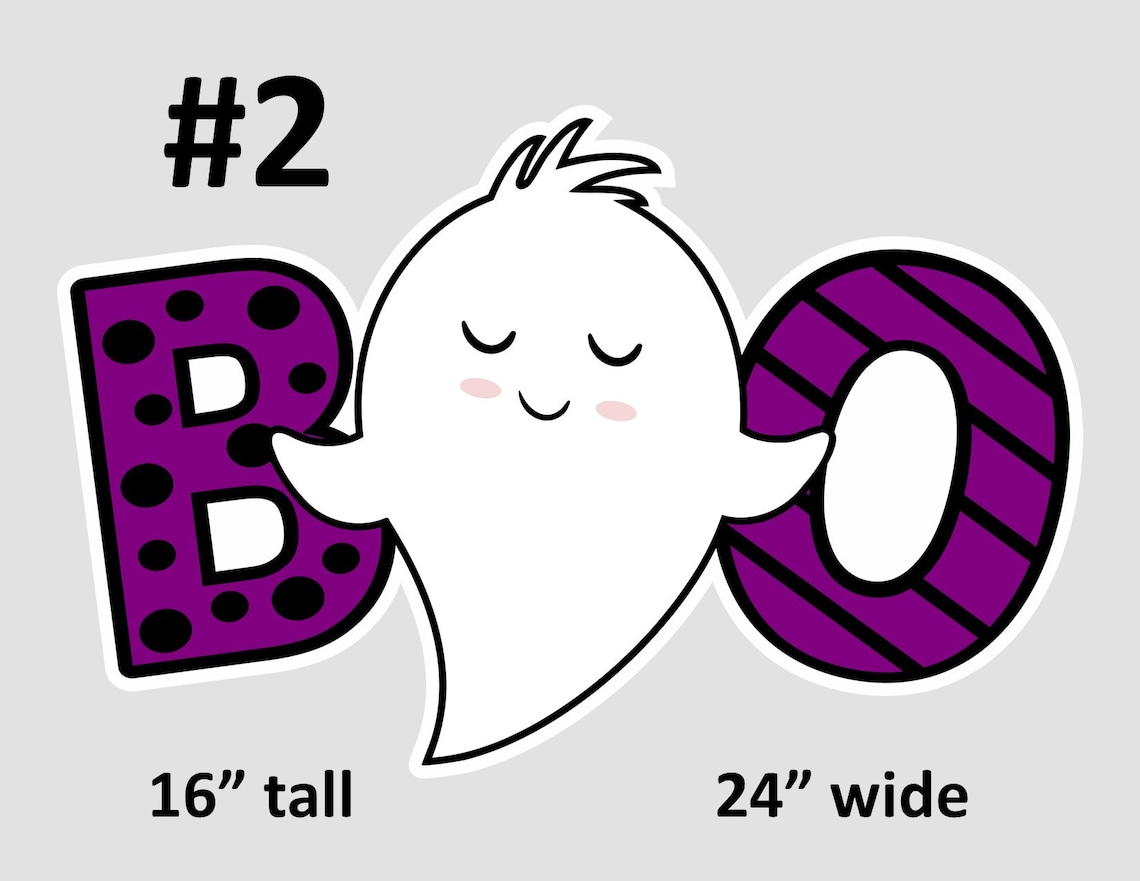 Boo Ghosts Yard Cards for Lawn Sign Rental Businesses and - Etsy