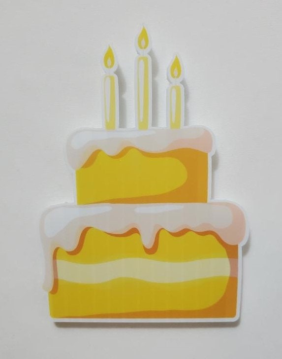 Rainbow Multi Pack Cake Lawn Sign Yard Card Outdoor Party Decorations ...