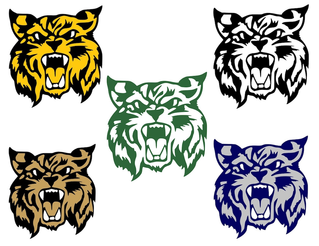 Bobcat School Mascot Yard Card for Lawn Sign Rental Businesses, Dorm ...