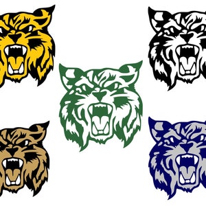 Bobcat School Mascot Yard Card for Lawn Sign Rental Businesses, Dorm ...