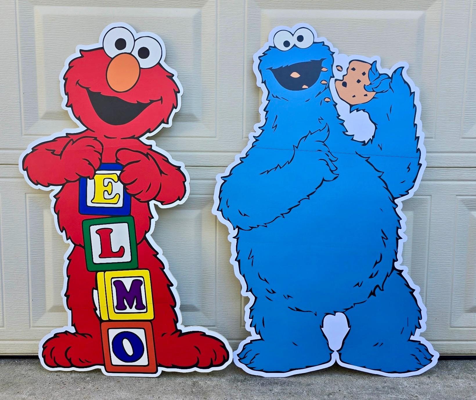 3ft Large Red Monster Character Signs for Parties, Balloon Arches ...