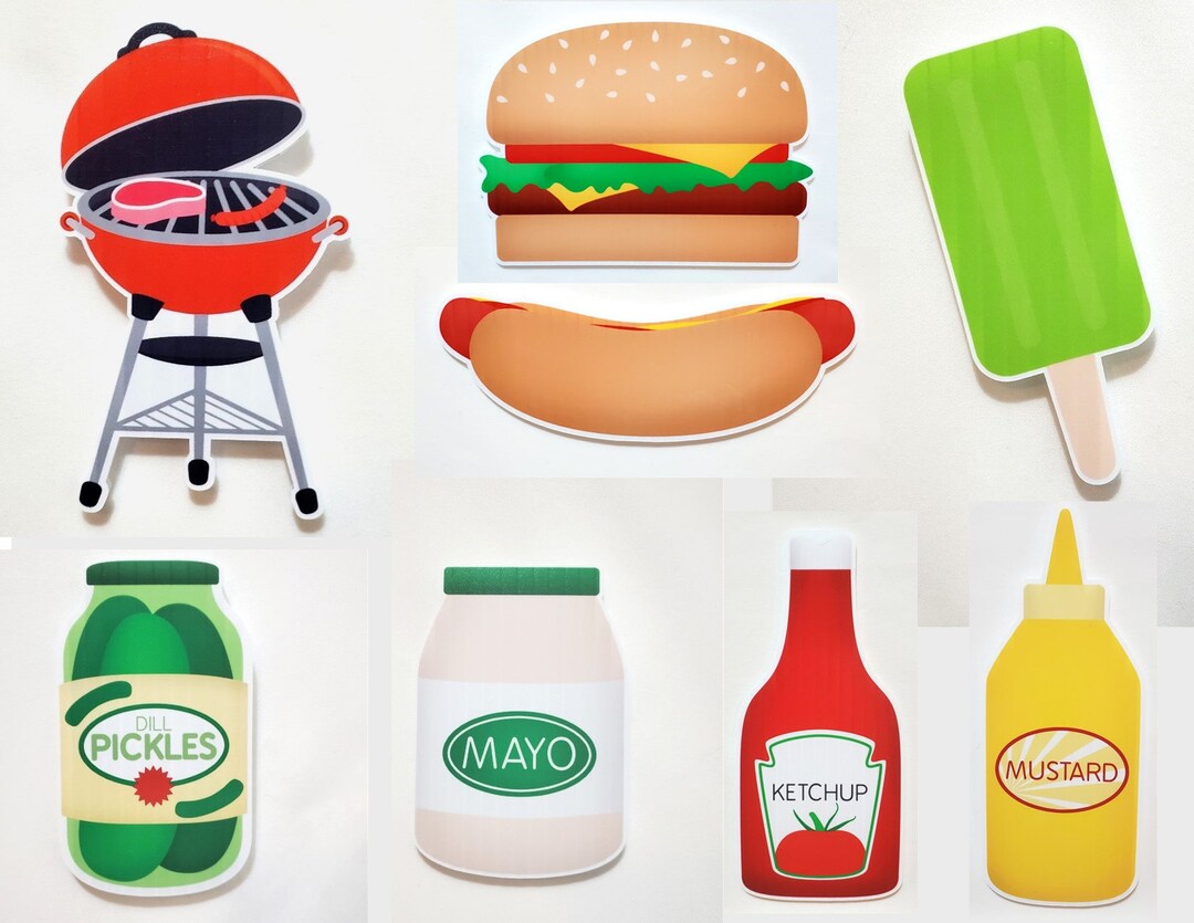 Hamburger and Hot Dog Yard Card Set for Lawn Sign Rental Businesses - Etsy