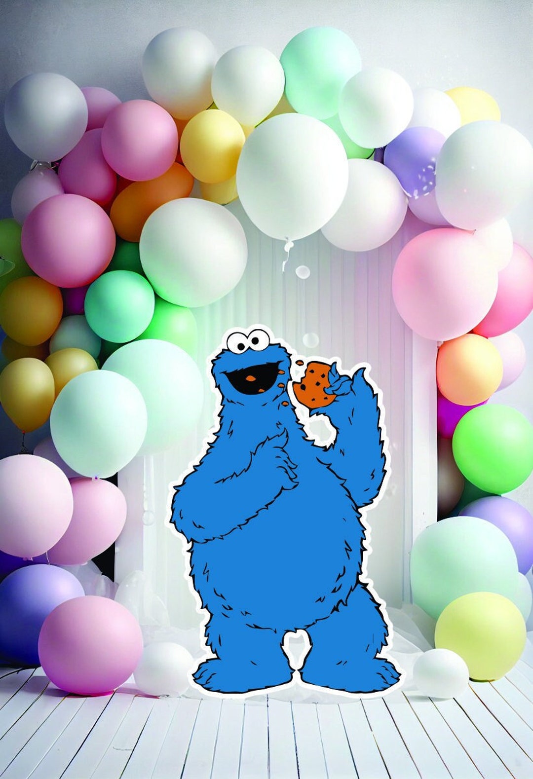 3ft Large Cookie Character Signs for Parties, Balloon Arches, Walls ...