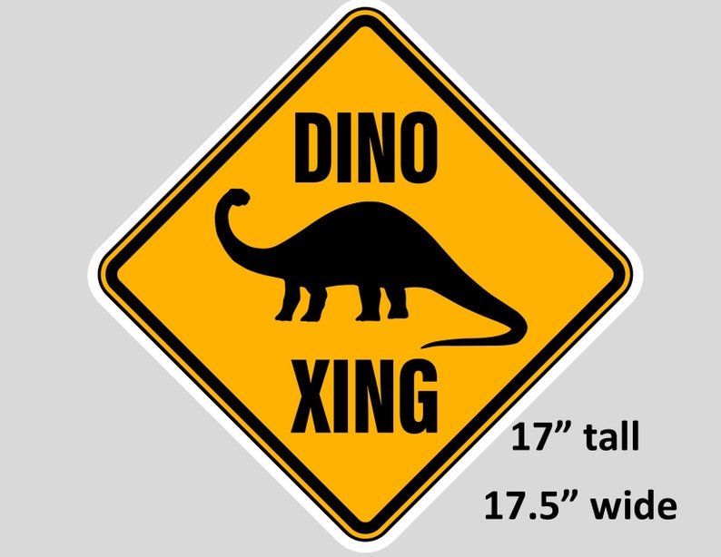 Dinosaur Warnings Yard Card Set, Yard Sign Rental Business Supplier - Etsy
