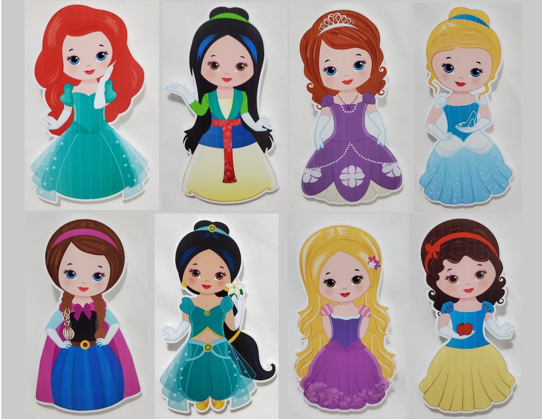 Princess Yard Sign Collection, Yard Cards, Wall Art - Etsy