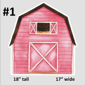 Pink Farm Animal Birthday Lawn Sign Rental Businesses, Event Planners ...