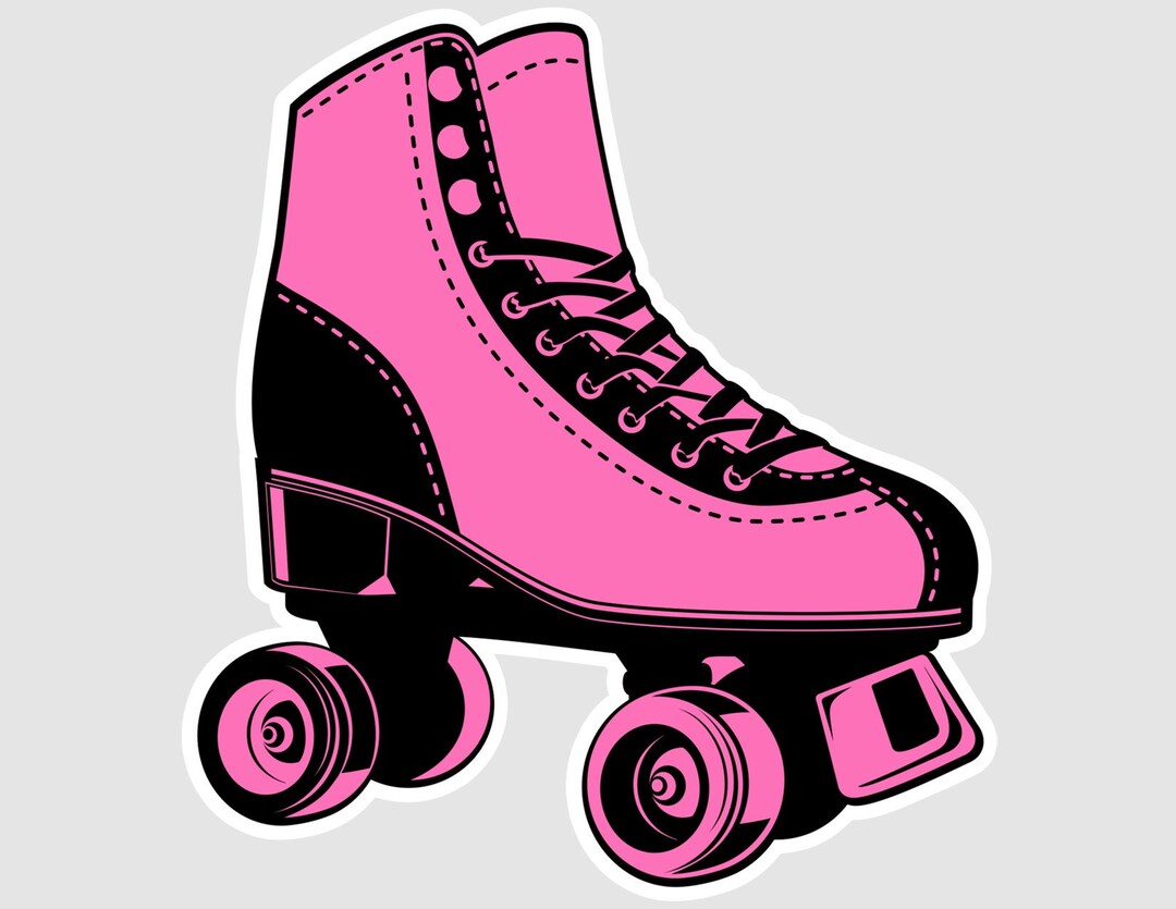 Pink Roller Skate Yard Card for Lawn Sign Rental Businesses or ...