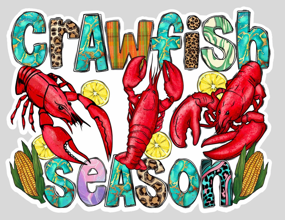 Crawfish Season Yard Card for Lawn Sign Rental Businesses and Event ...