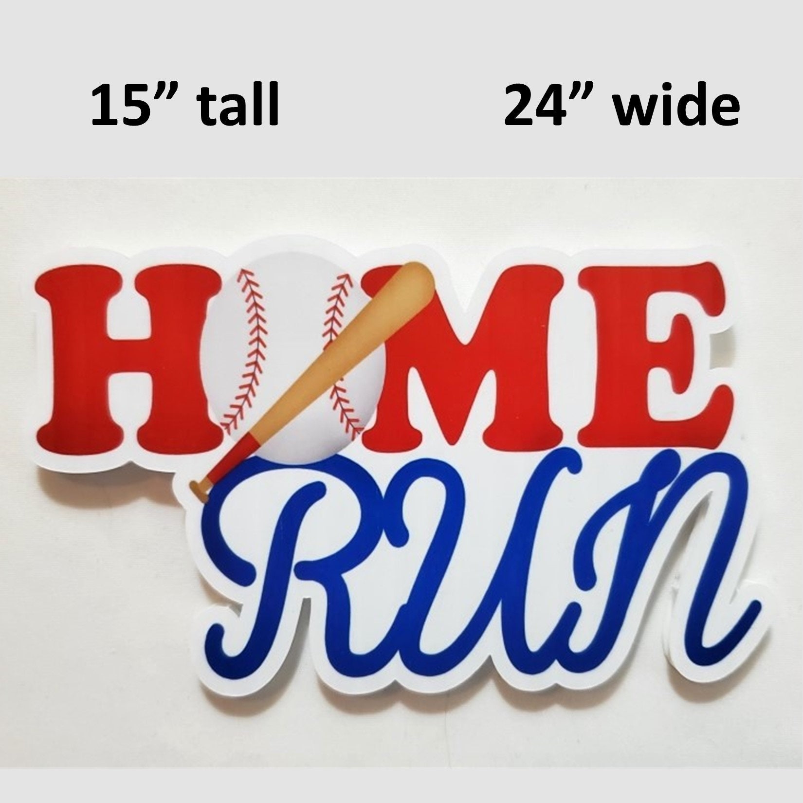 Baseball Home Run Yard Card for Lawn Sign Rental Businesses and Event ...