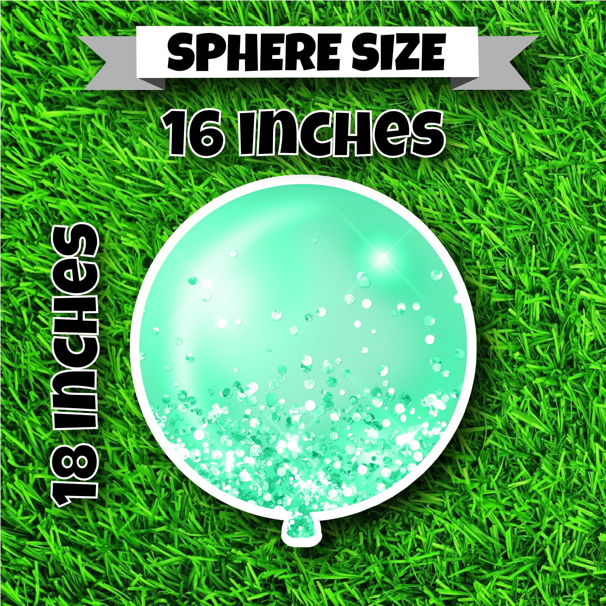 Turquoise Balloon Set Lawn Sign Yard Card Outdoor Party Decorations ...