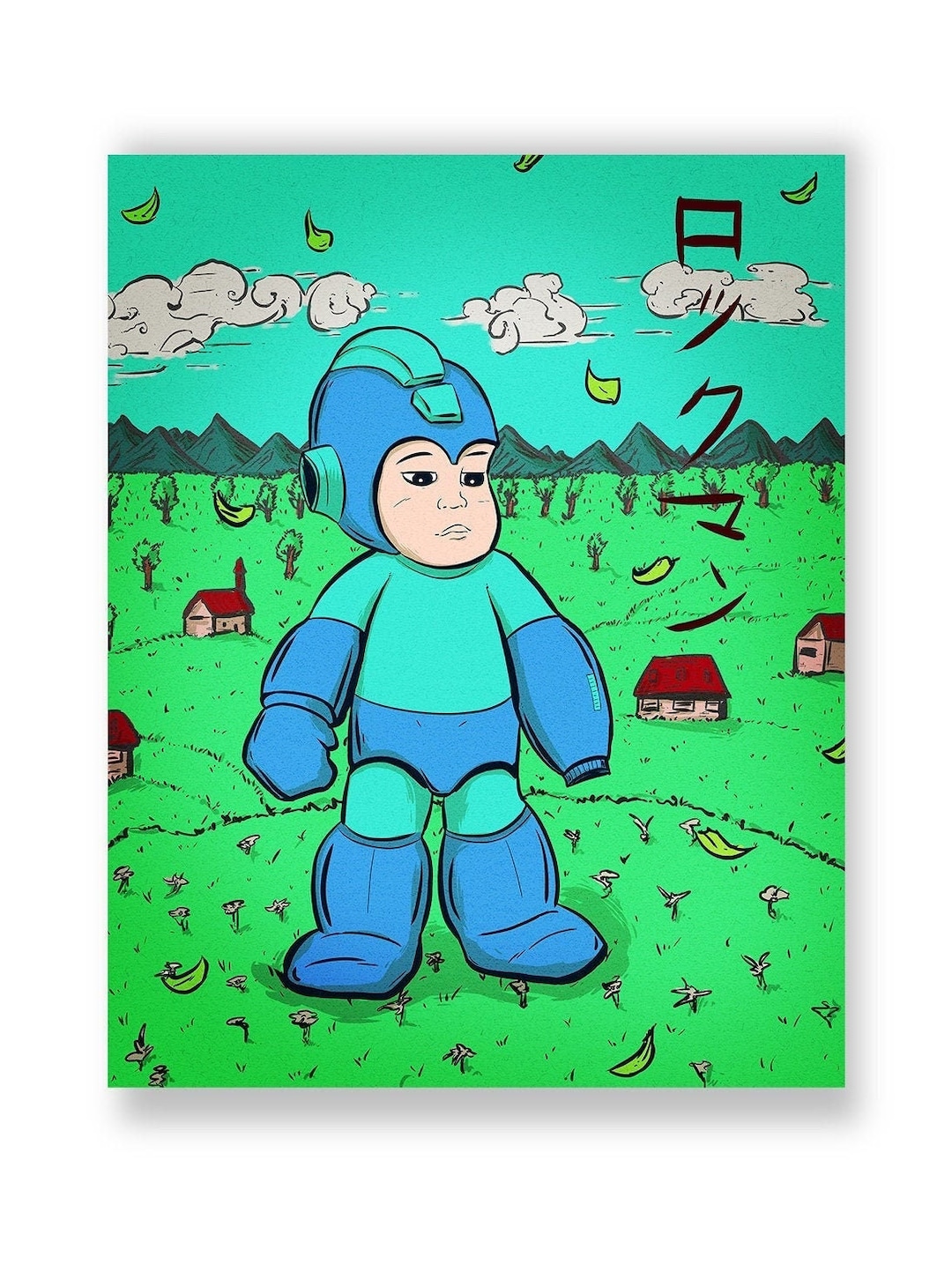 Little Mega Man Poster - Etsy
