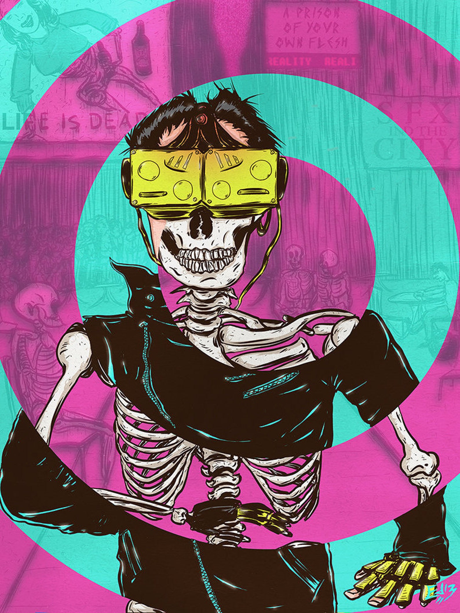 Virtual Dead Reality Poster - Etsy