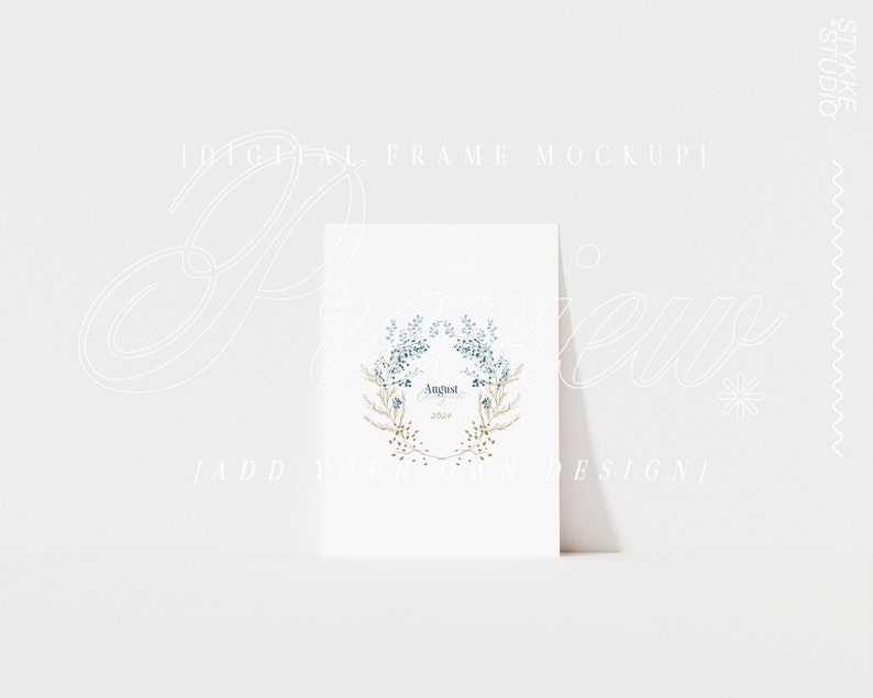 Paper Card Mockup, Poster Mockup Simple, DIN A Minimalist Vertical ...