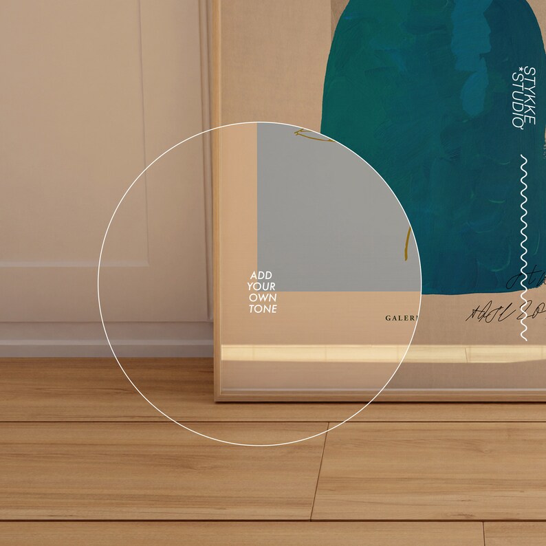 Vertical Frame Mockup, Glass Reflection Frame DIN A Mockup, White Room ...