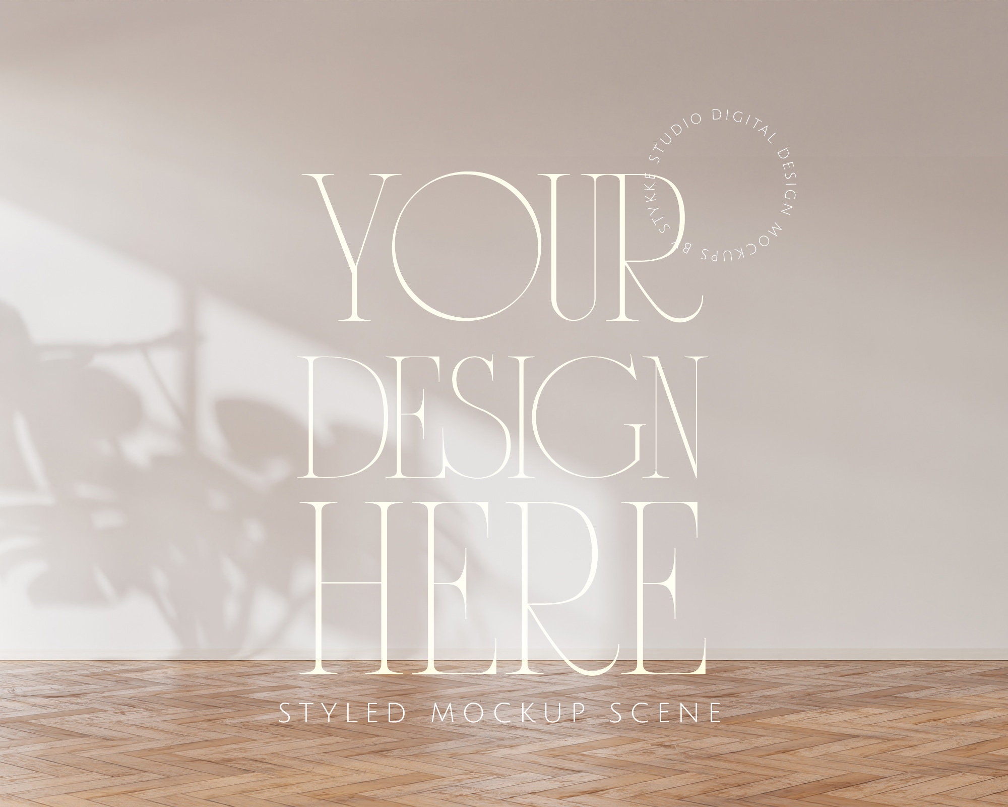 Empty Wall Mockup Shadow Overlay Mockup Shadow & Sun on Wall - Etsy