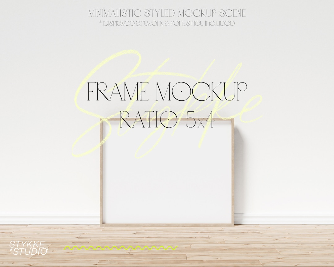 5x4 Ratio Frame Mockup, Printable Mockup, Frame Mockup for Prints ...