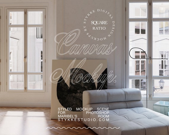 Square Canvas Mockup Minimalistic Mockup Painting Mockup - Etsy