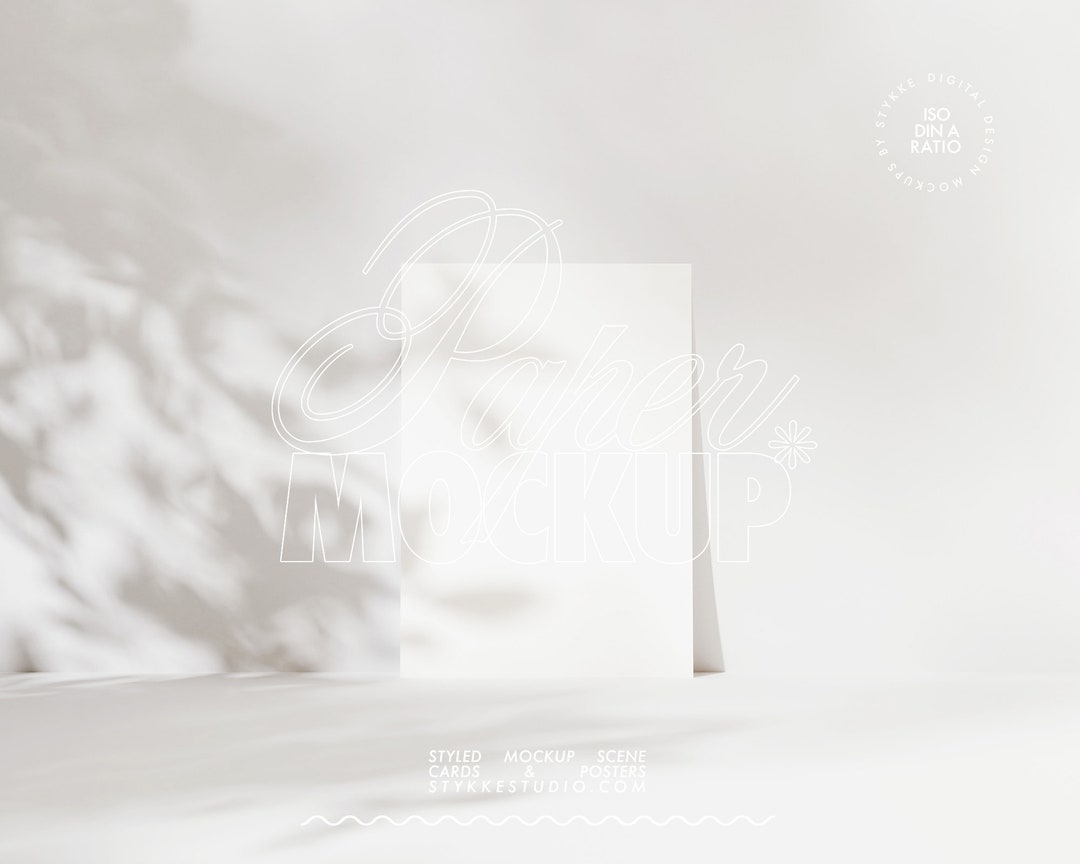 Poster Mockup DIN A ISO Digital Paper Vertical Card Print Poster ...