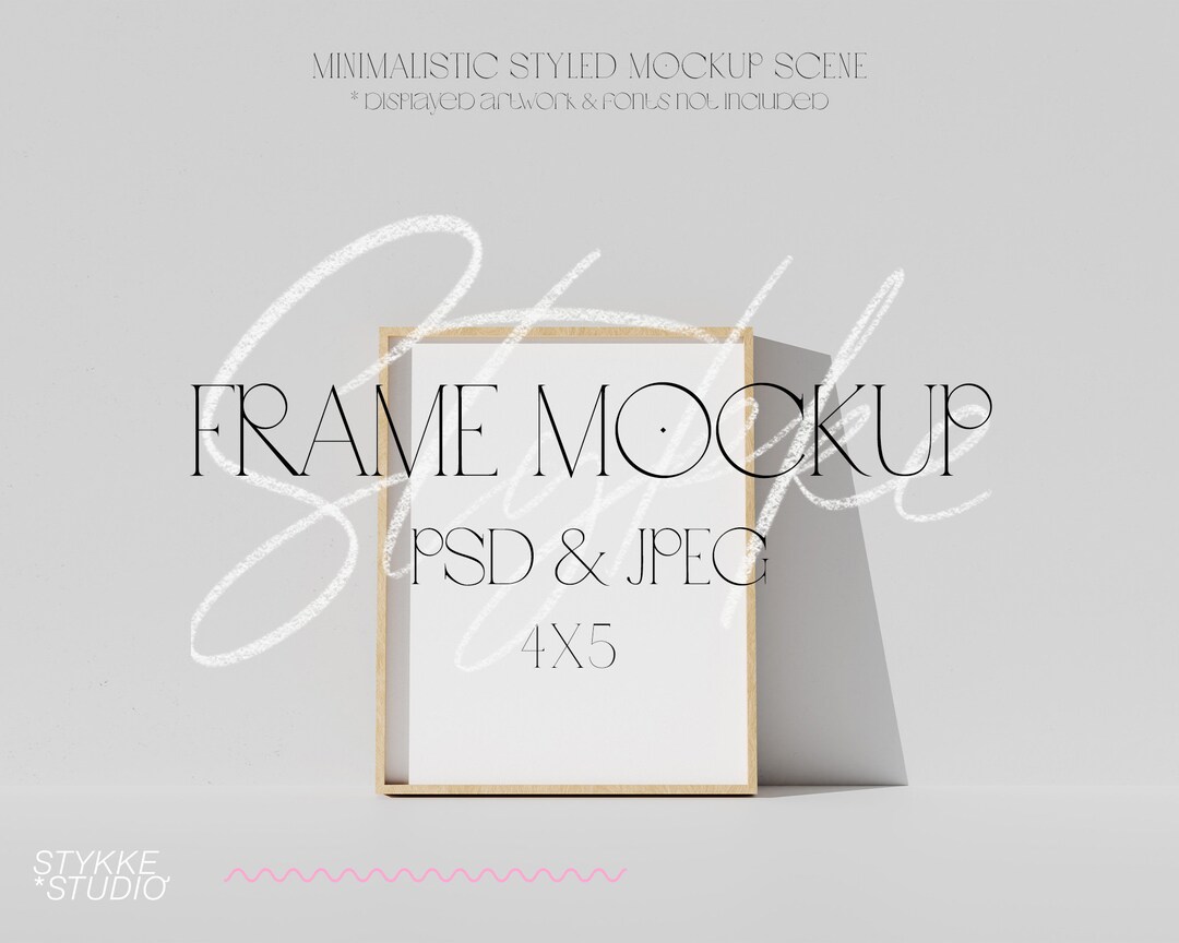 8x10 Ratio Frame Mockup, Easy to Use Frame Mockup, Frame Mockup for ...