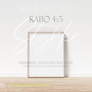 4x5 Ratio Frame Mockup, Printable Mockup, Frame Mockup for Prints ...