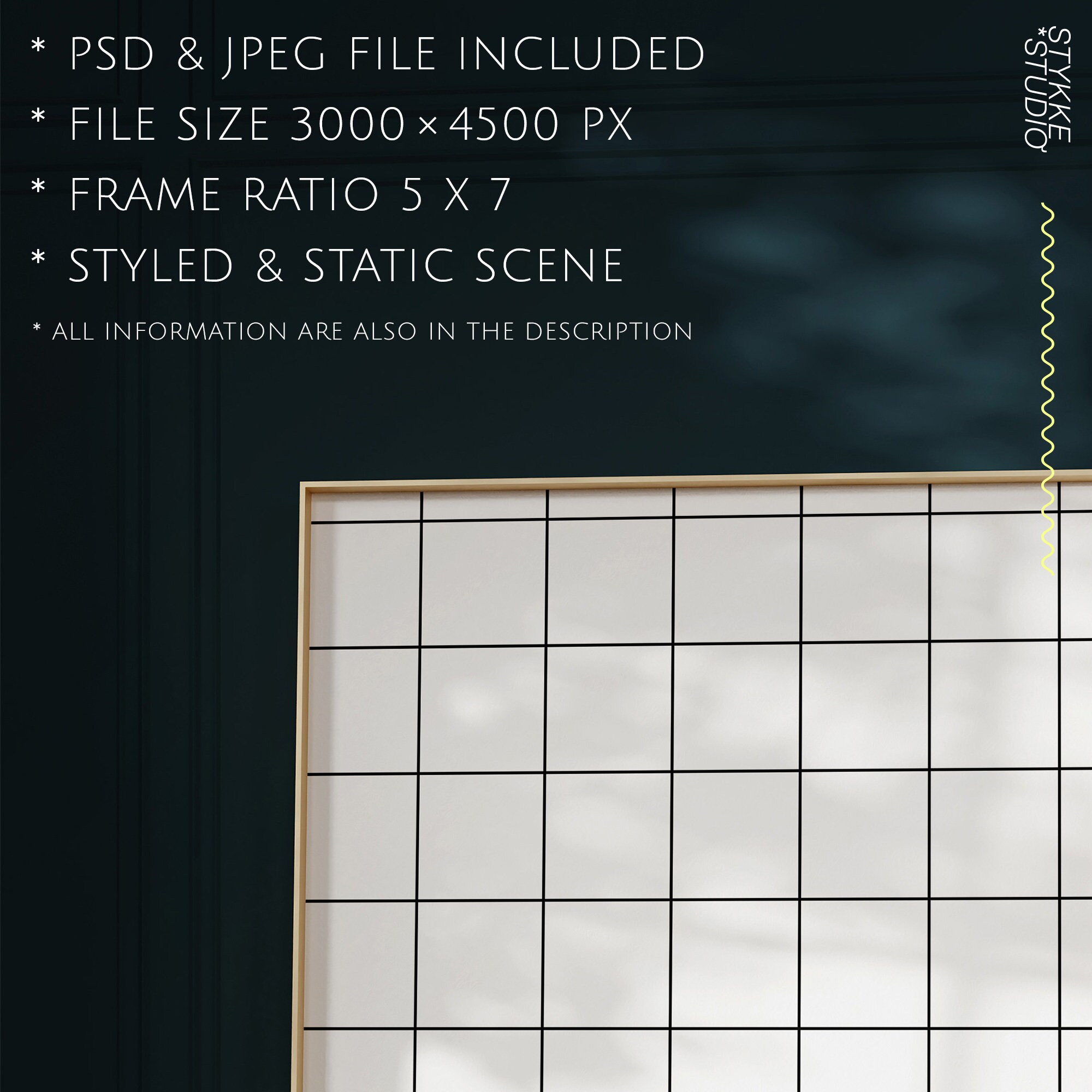 Dark Academia Frame Mockup, Poster Mockup, Vertical Frame Mockup, Dark ...