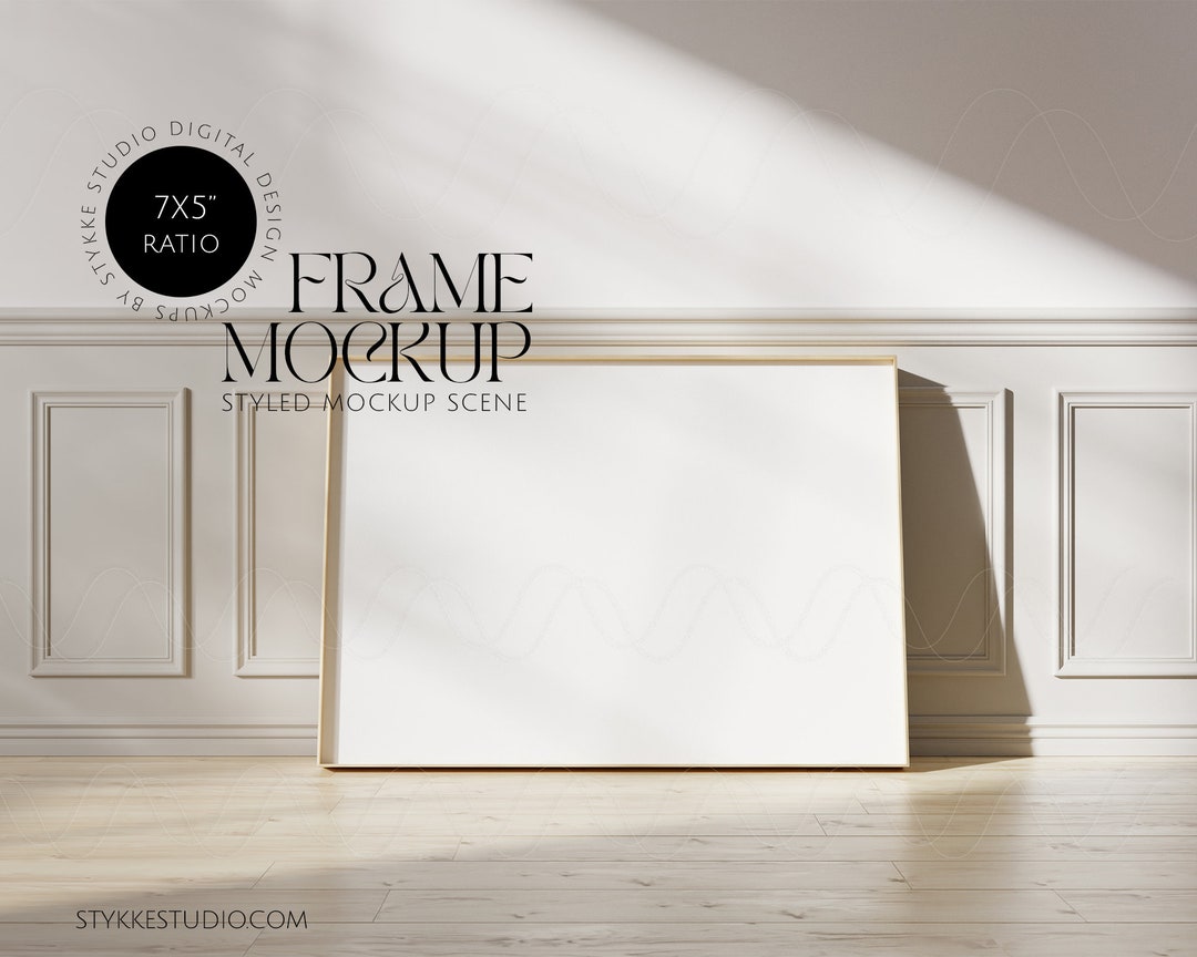 Frame Mockup, Horizontal Frame Mockup, Print Frame Mockup, Art Frame ...