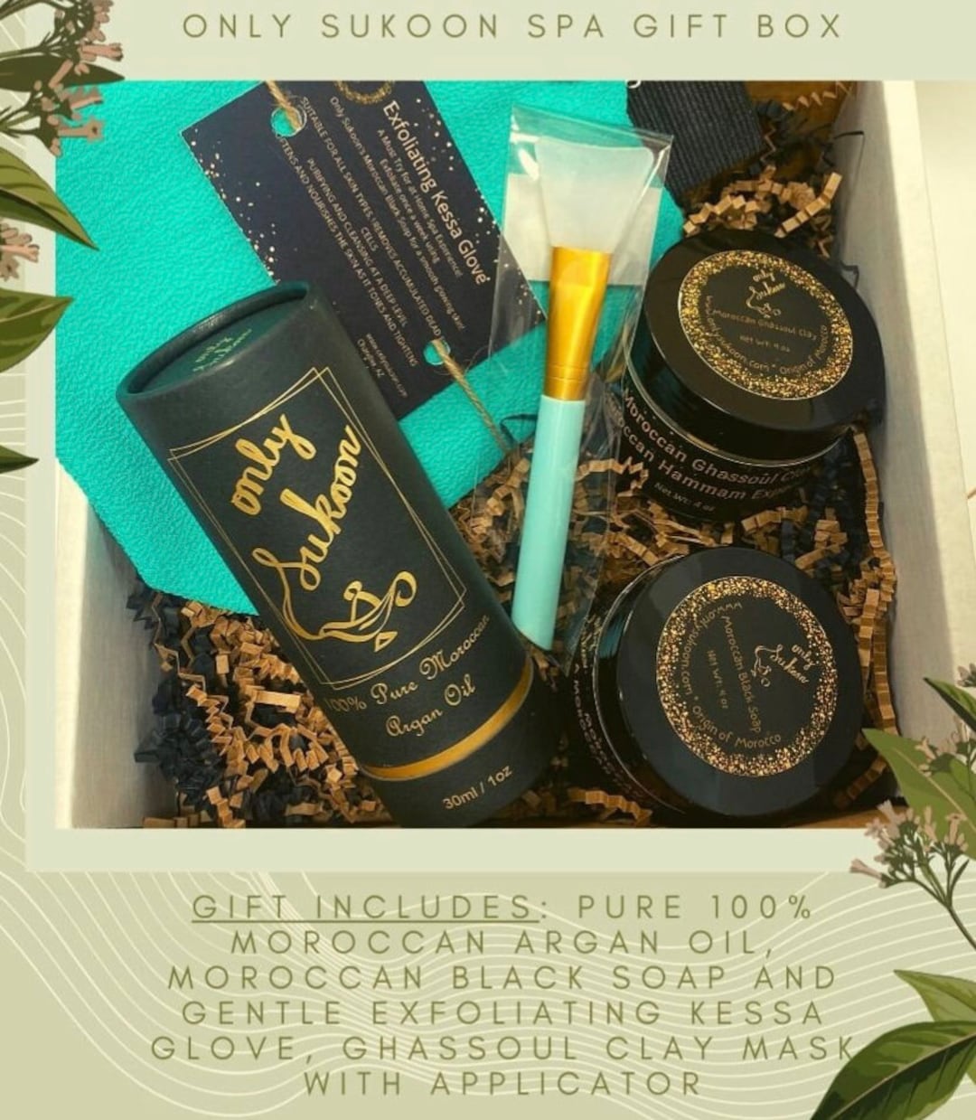 Moroccan Spa Gift Set| Moroccan Hammam Spa Set | Spa Self Care ...
