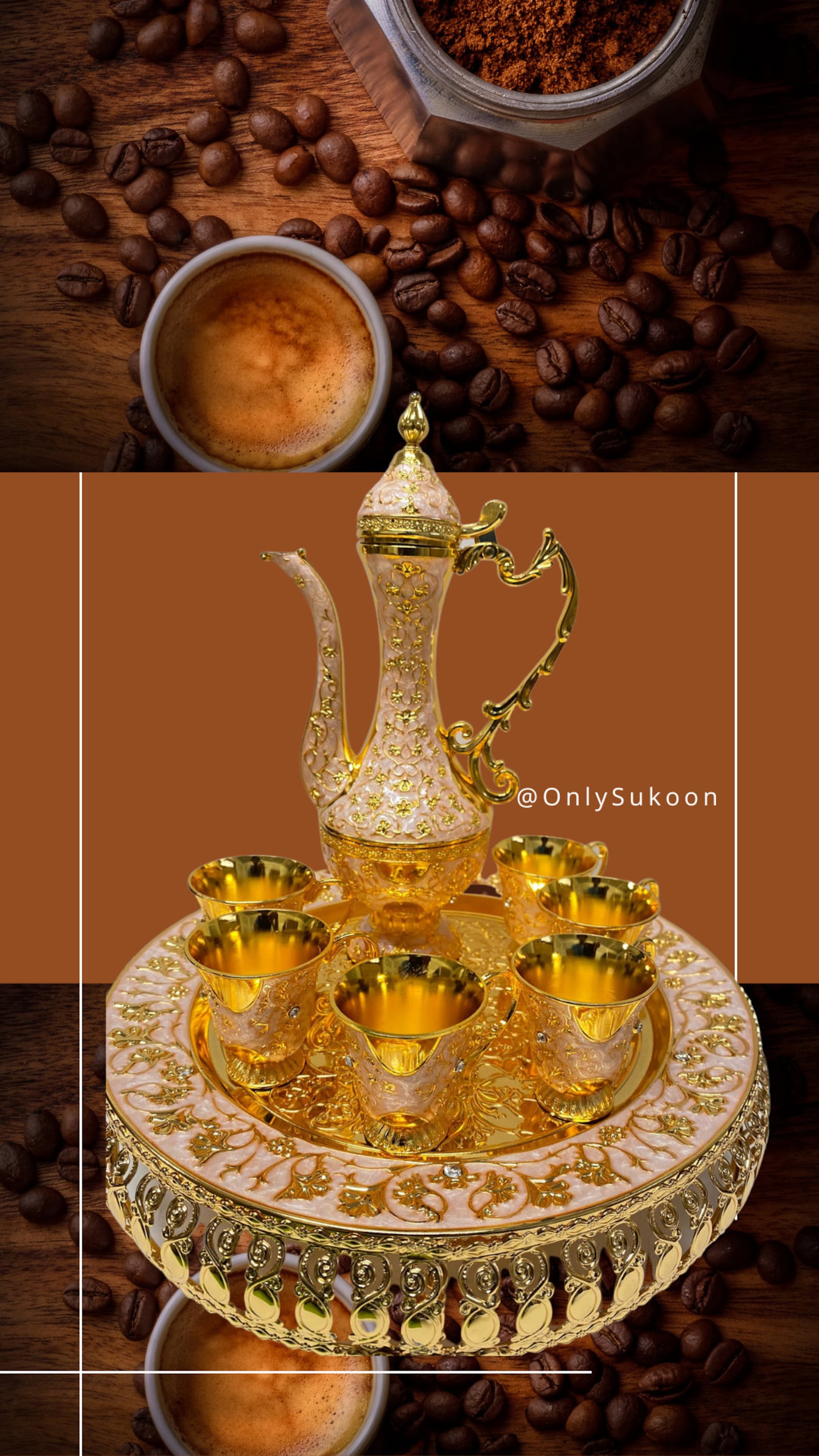 Beautiful Luxurious Expresso Coffee/ Tea Set! Perfect for Any Occasion ...